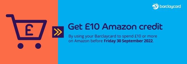 £10 Amazon credit for Barclaycard customers | Verylvke