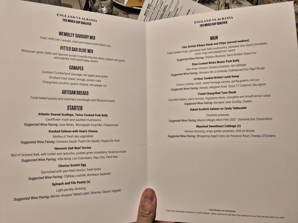 My review of One Twenty Club, Wembley Stadium | Verylvke